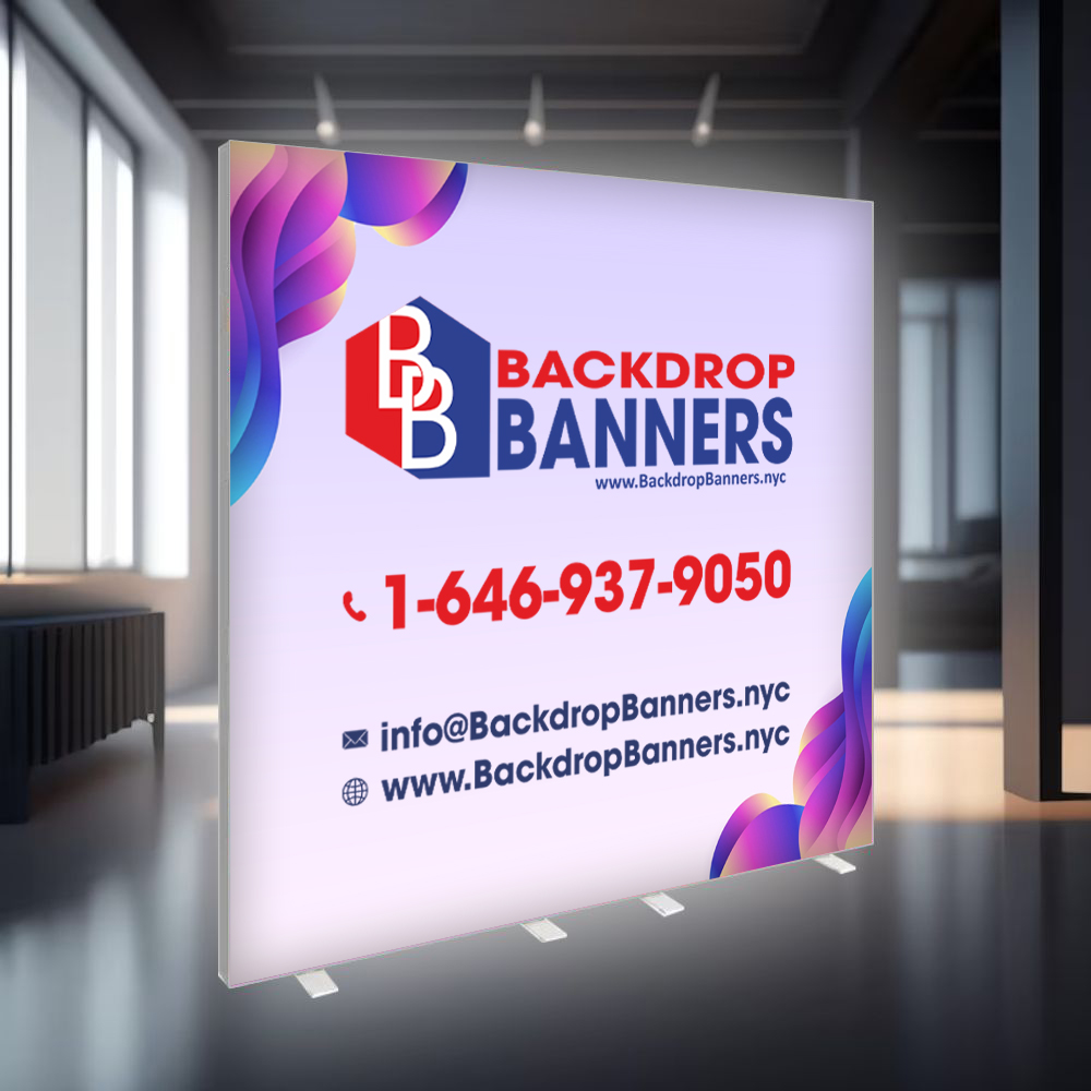8 ft x 8 ft Vector Frame Backlit Display, Custom Backlit Display in New ...